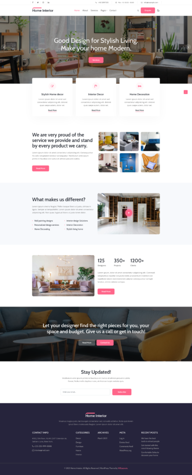 Home Interior an Interior decoration design template » W3Layouts