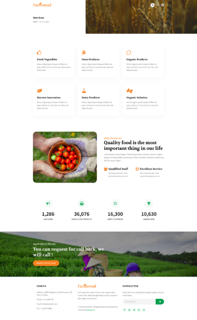 Farmstead Website Template » W3Layouts