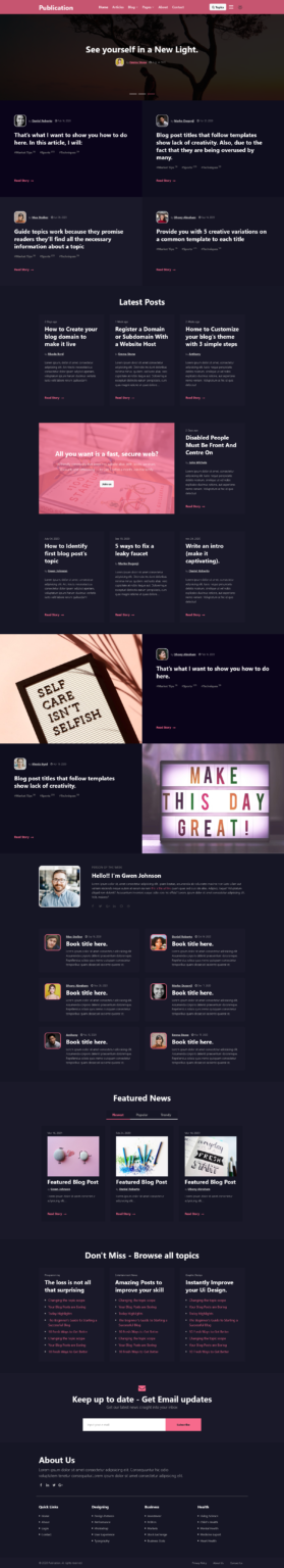 Publication a Corporate Blogging Category Website Template » W3Layouts