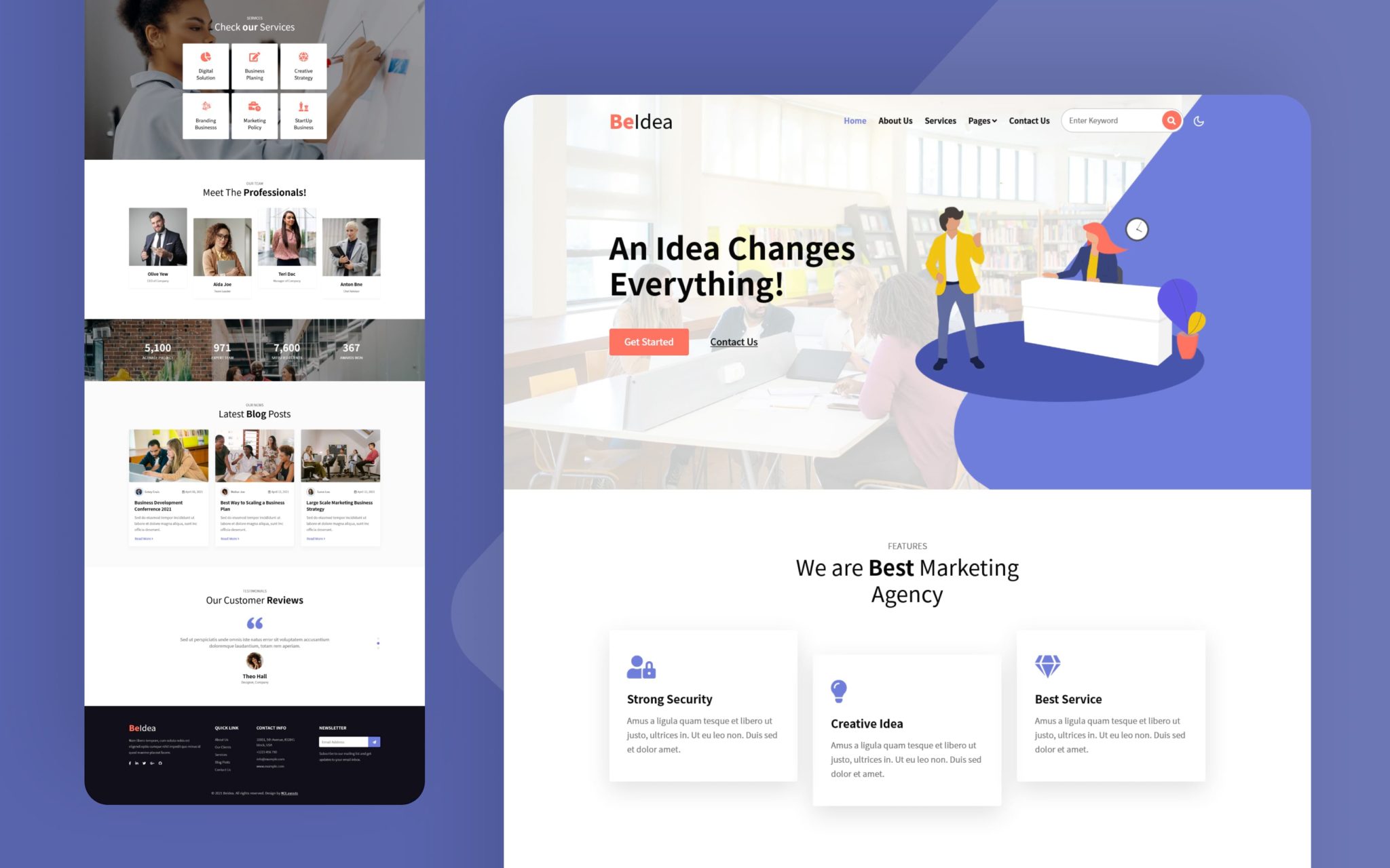BeIdea a Corporate Business Category Website Template » W3Layouts