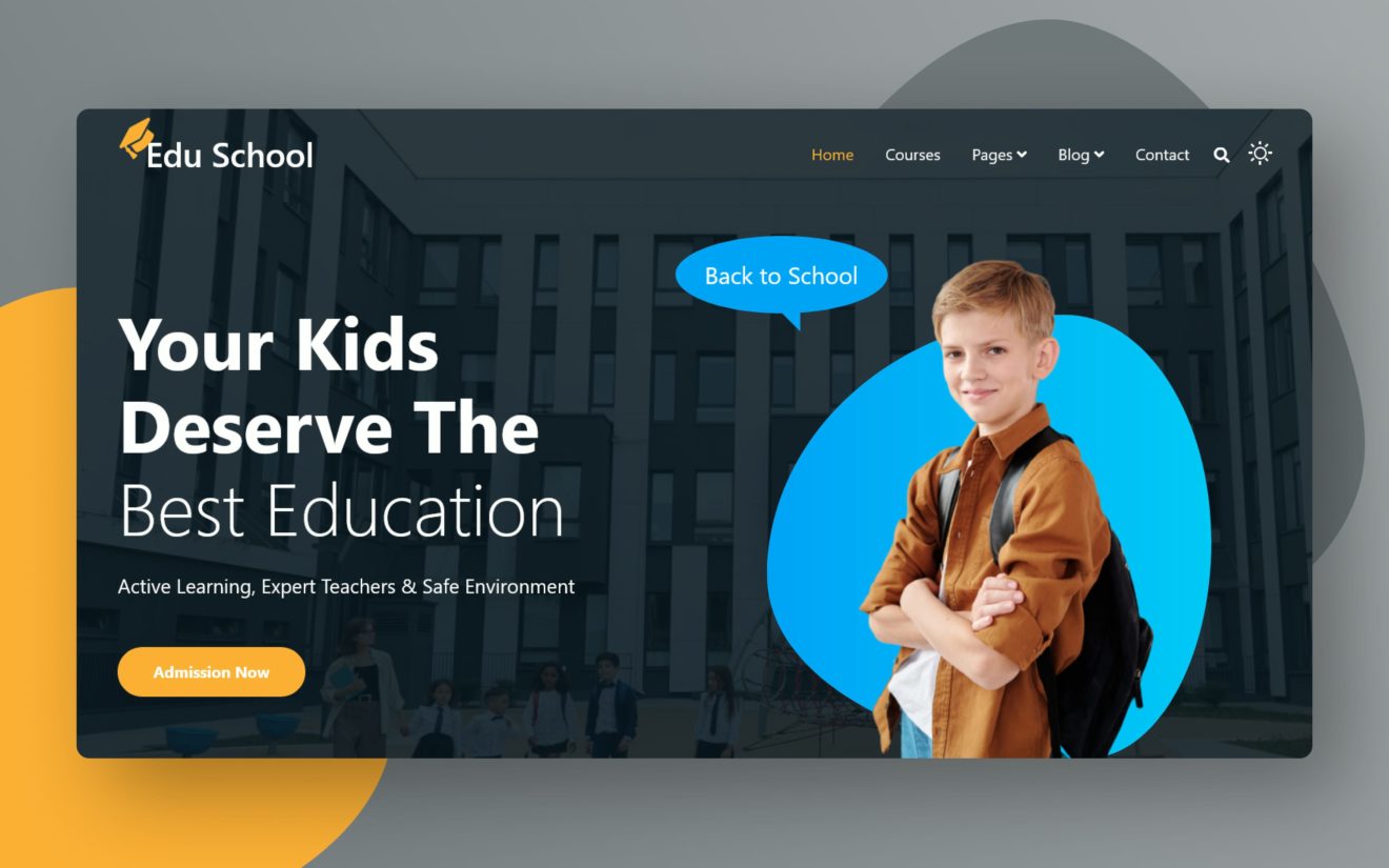 Edu School a Website Template for Education Schools » W3Layouts