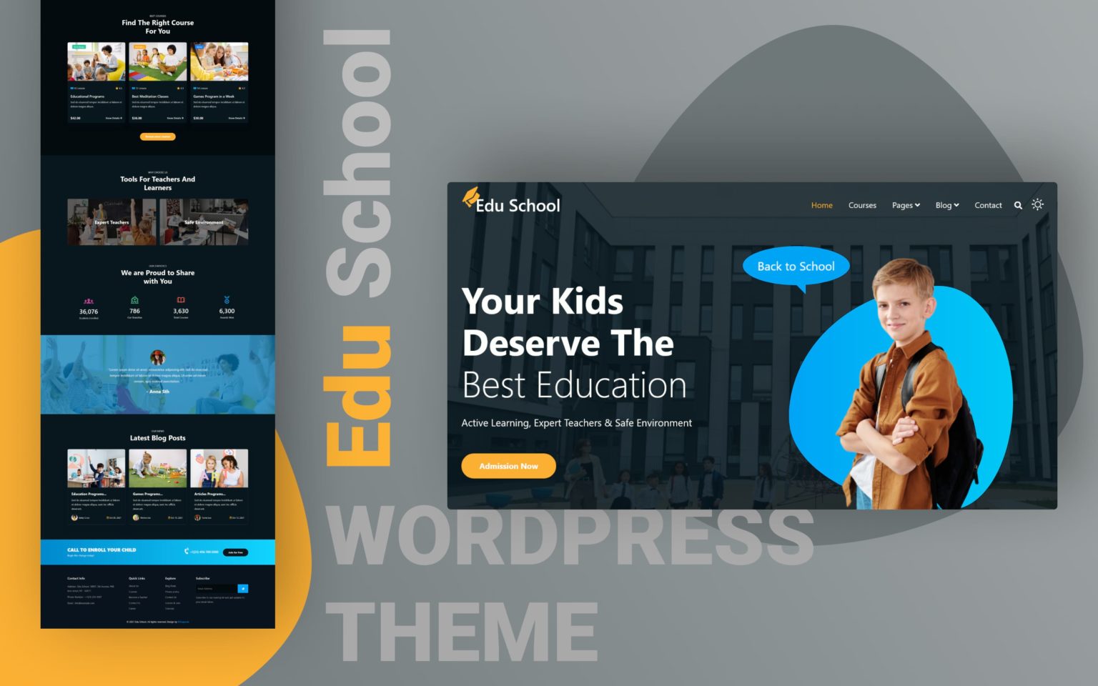 Education School education school college website templates and themes