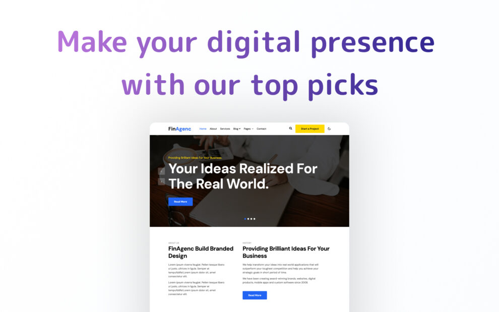 Make your digital presence with our top picks » W3Layouts