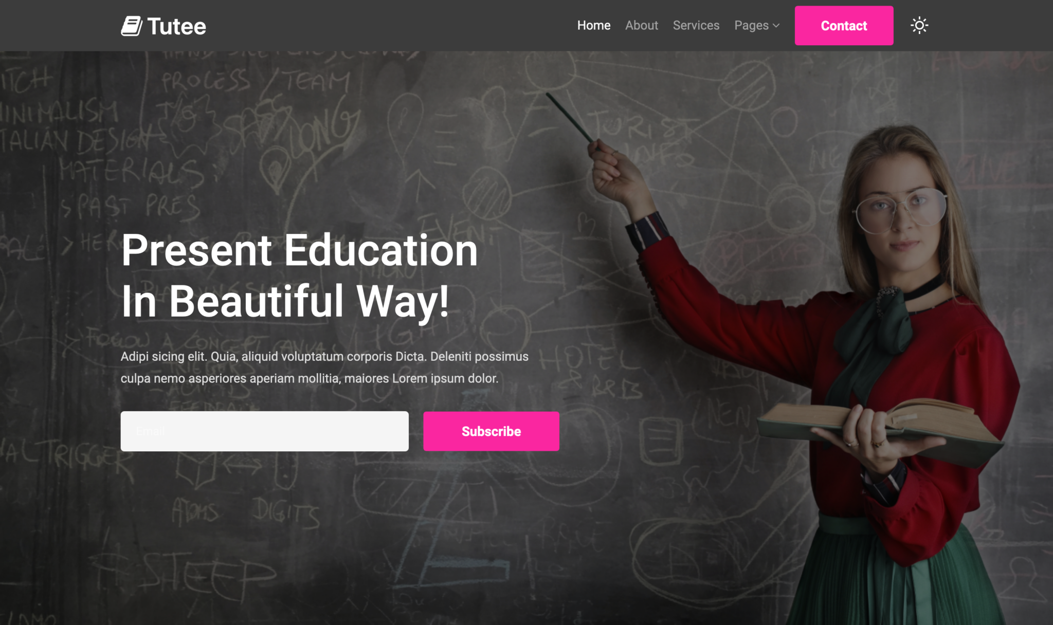 Tutee a Dynamic Learning Template » W3Layouts